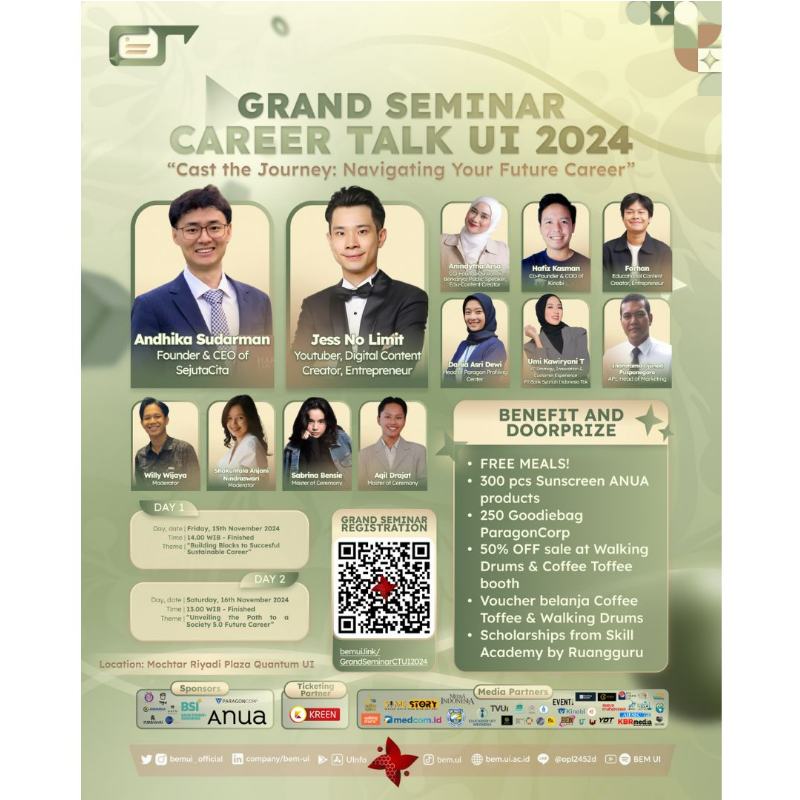 Tiket Keren Nusantara | Grand Seminar Career Talk UI 2024